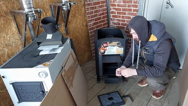 Печь БЫЛИНА. Распаковка и ОБЗОР. Чугунная БАННАЯ печь БЫЛИНА.