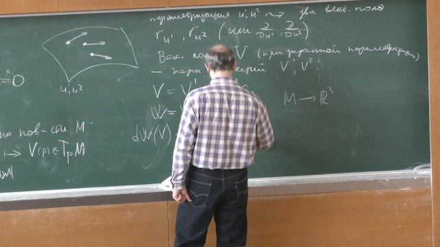 Дынников И.А. - Классическая дифференциальная геометрия - 10. Коммутатор векторных полей. Т-ма Бонне