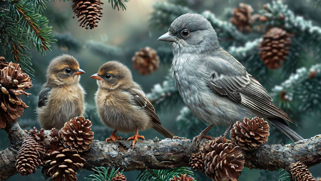 Птицы На Кормушке (31.12.2023 г.)