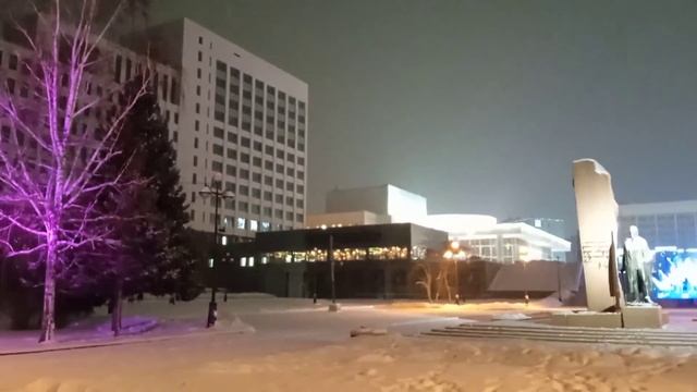 Предновогодний Красноярск 28 декабря 2021 г.