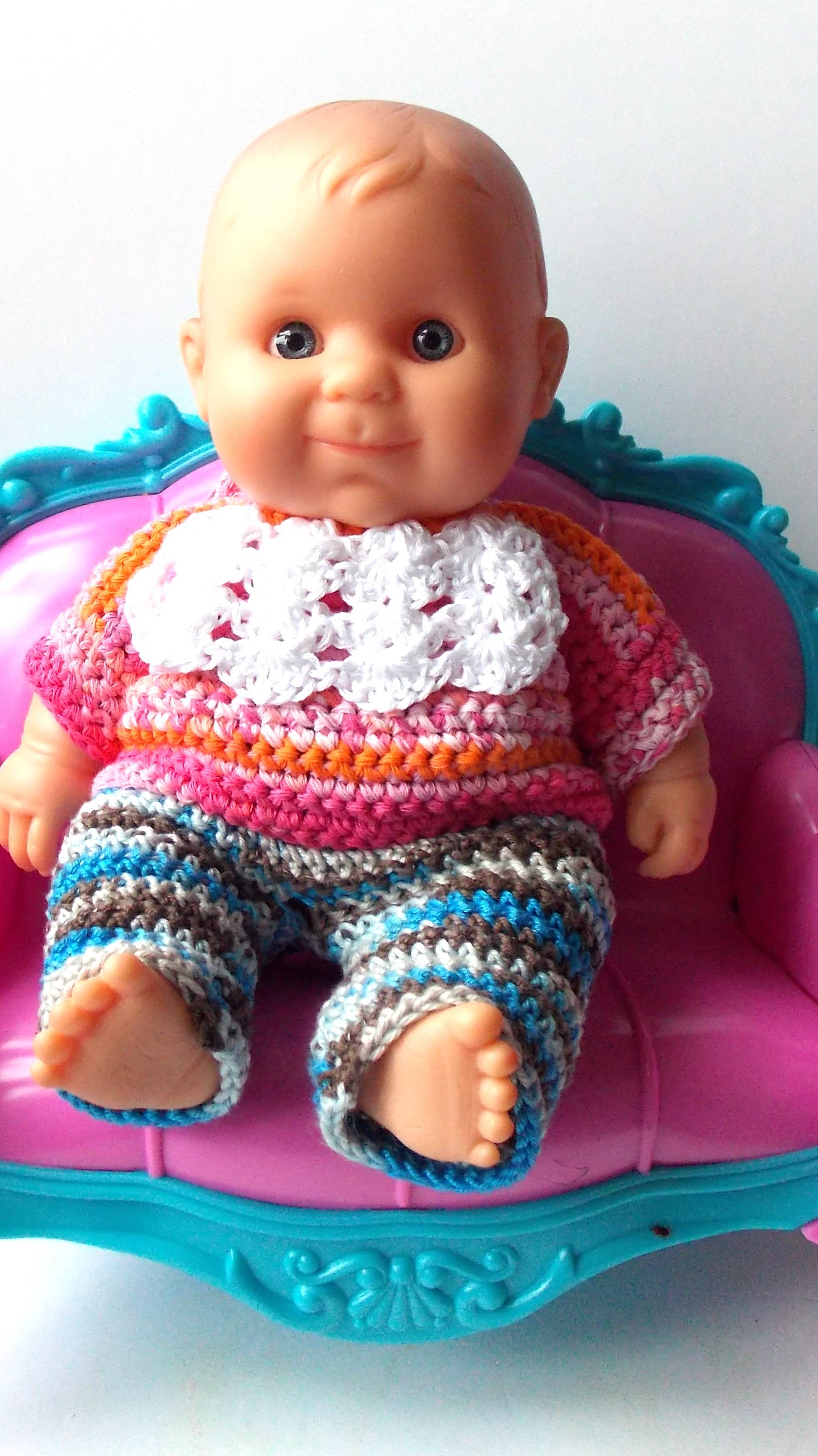 Рубашка для пупса 20-22 см ростом