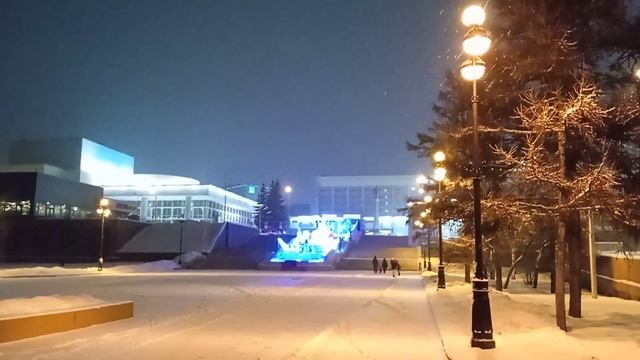 Предновогодний Красноярск 28 декабря 2021 г.