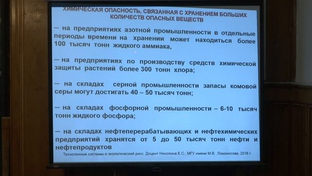 Николина Е. С. - Техногенные системы и экологический риск - 4. Техногенная и химическая опасность