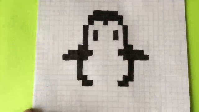 Стрим - Рисунки по Клеточкам - Как Рисовать Пингвина по Клеточкам