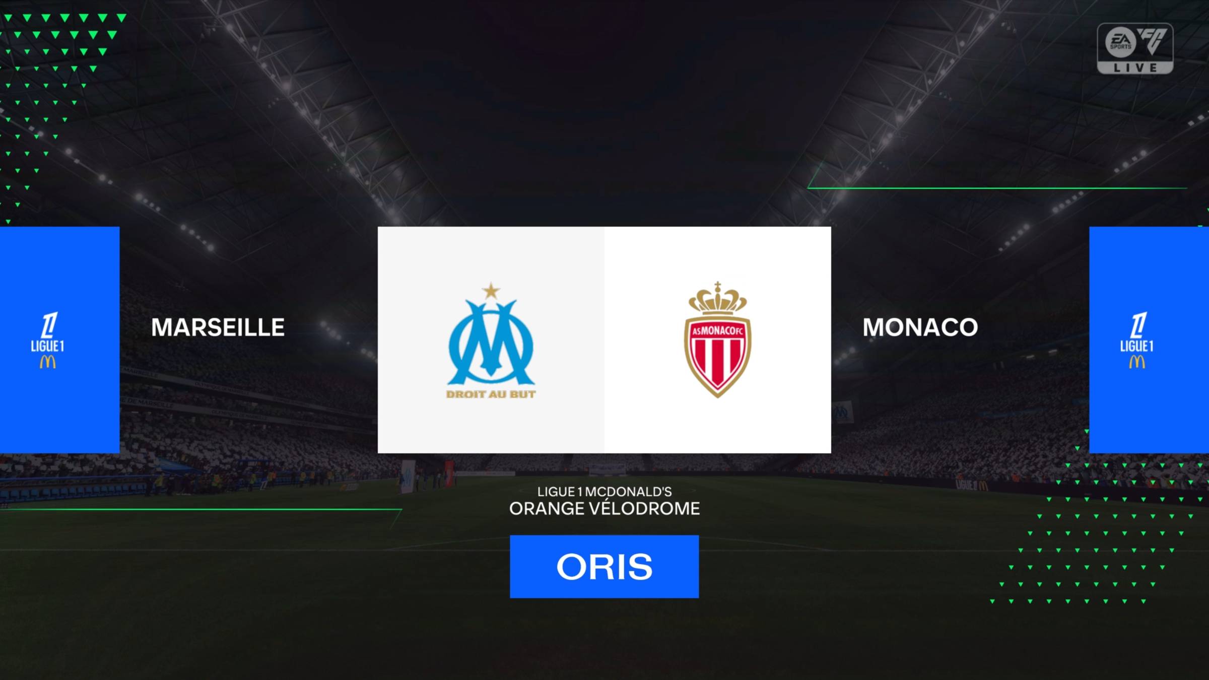 EA SPORTS FC 25 Марсель/Монако Лига 1 Сезон 24/25