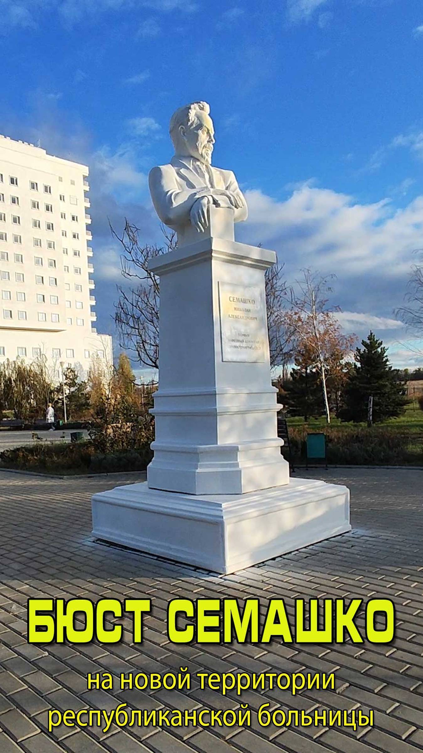 Бюст Семашко на новой территории