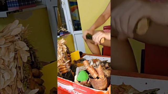 ПолноеВидеоНаКанале#осенняяподелка #своимируками #шишки #каштаны #желуди #имамаможет  #поделкавсад