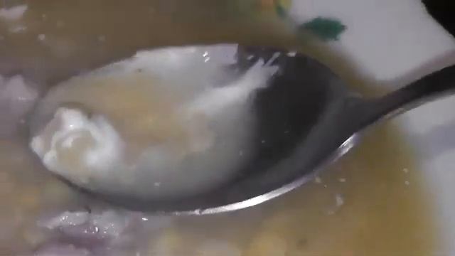 получился суп гороховый