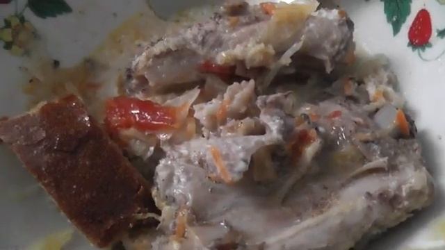 суп с крошками