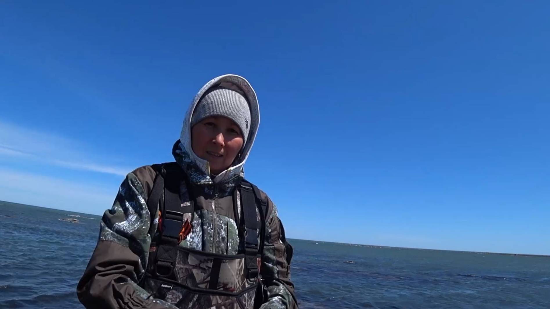 вот так на штормило икра, крабы, и янтарь