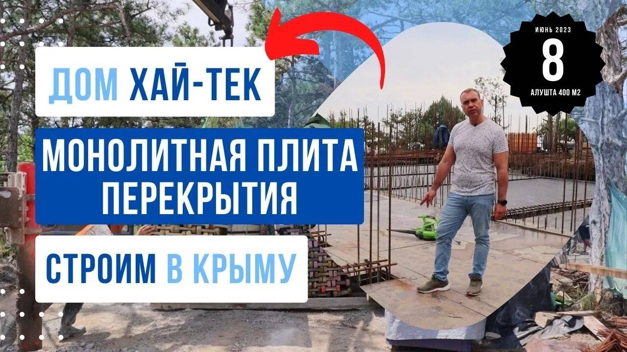 Монолитное перекрытие // Монтаж опалубки плиты перекрытия // Дом 400м2 в стиле ХАЙ-ТЕК // ИНВЕЙС