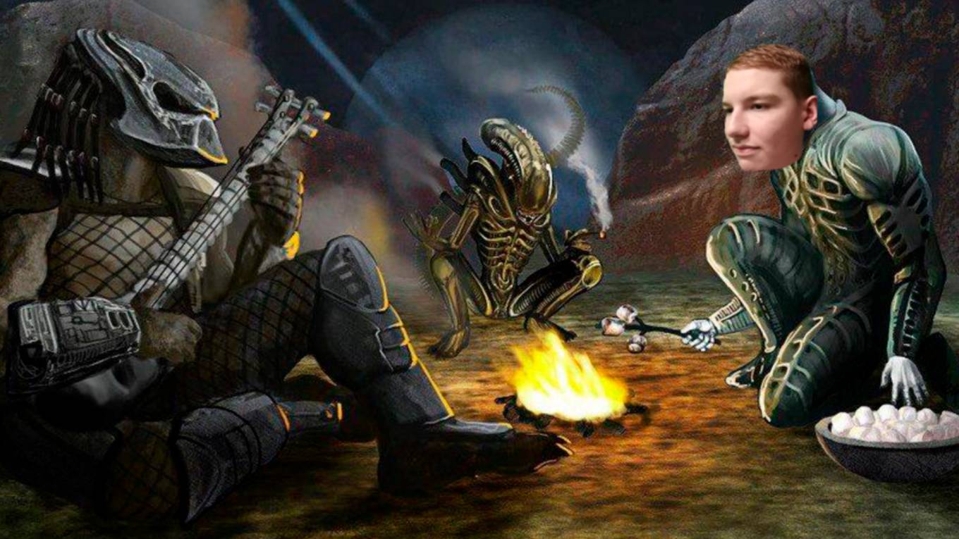 ПЕРВАЯ ВСТРЕЧА С ХИЩНИКОМ!