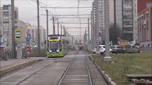 Трамвай № 8. От Ладожской до Ленской. 30.11.24.