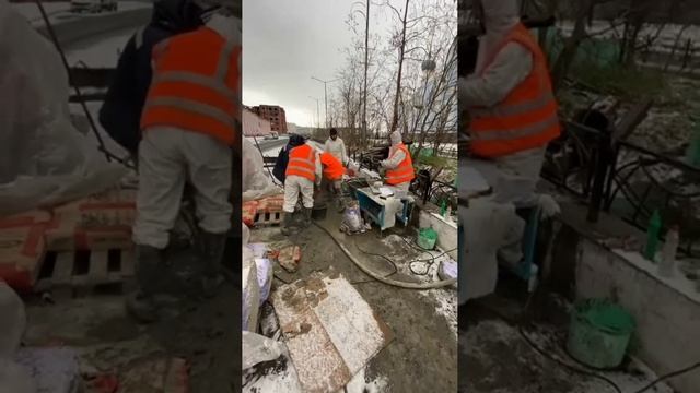 Укрепление коллектора под дорожным полотном  Норильск