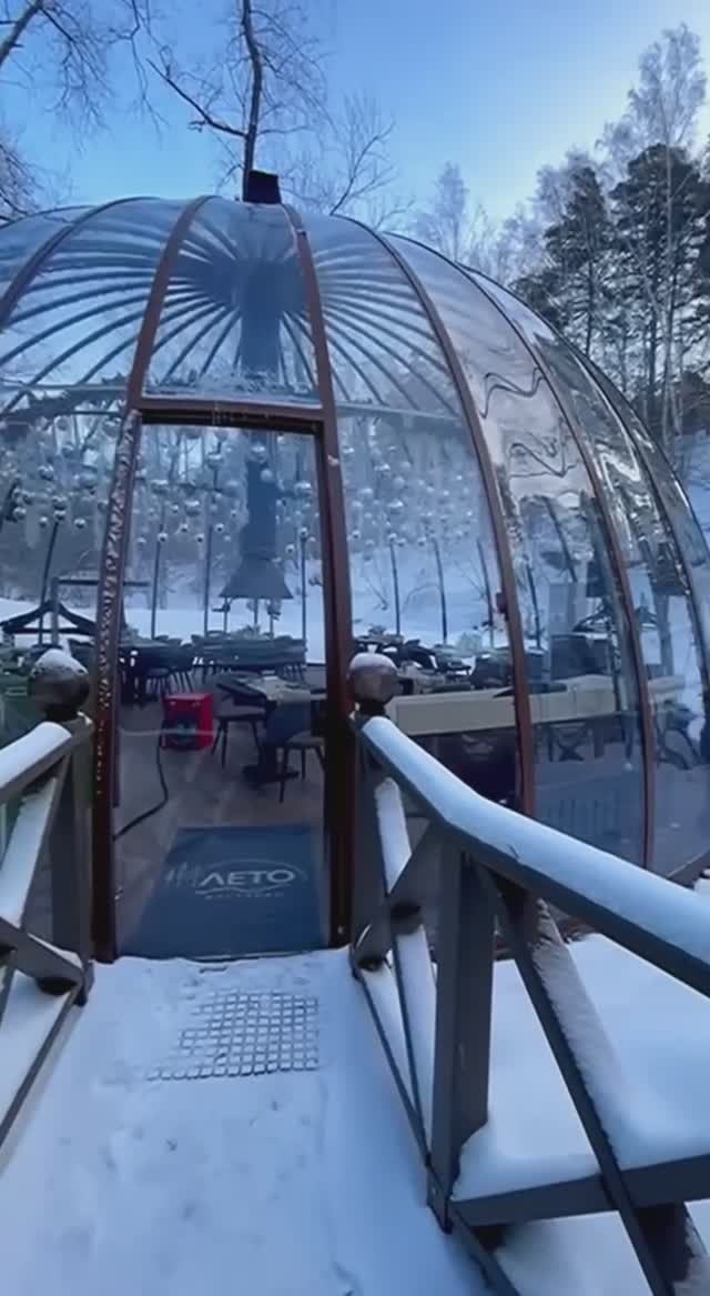 Купольная беседка D 10м для ресторана (Новосибирск)