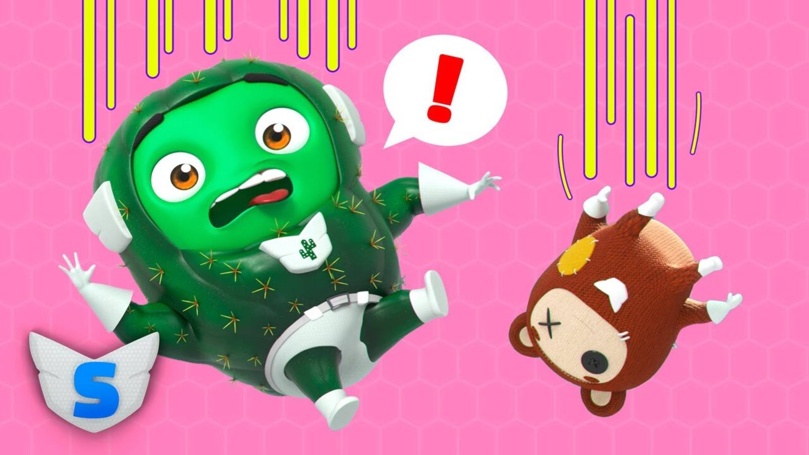 Мультики для малышей. СУПЕРВИЗИКИ - О нет! Супер КАКТУС падает! (Серия №16) Мультики для детей