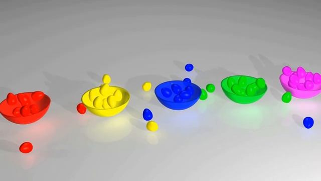 Учим цвета |Разноцветные яйца | Мультфильм ЯЙЦА на тарелках #учимцвета #разноцветныеяйца #3дмульт