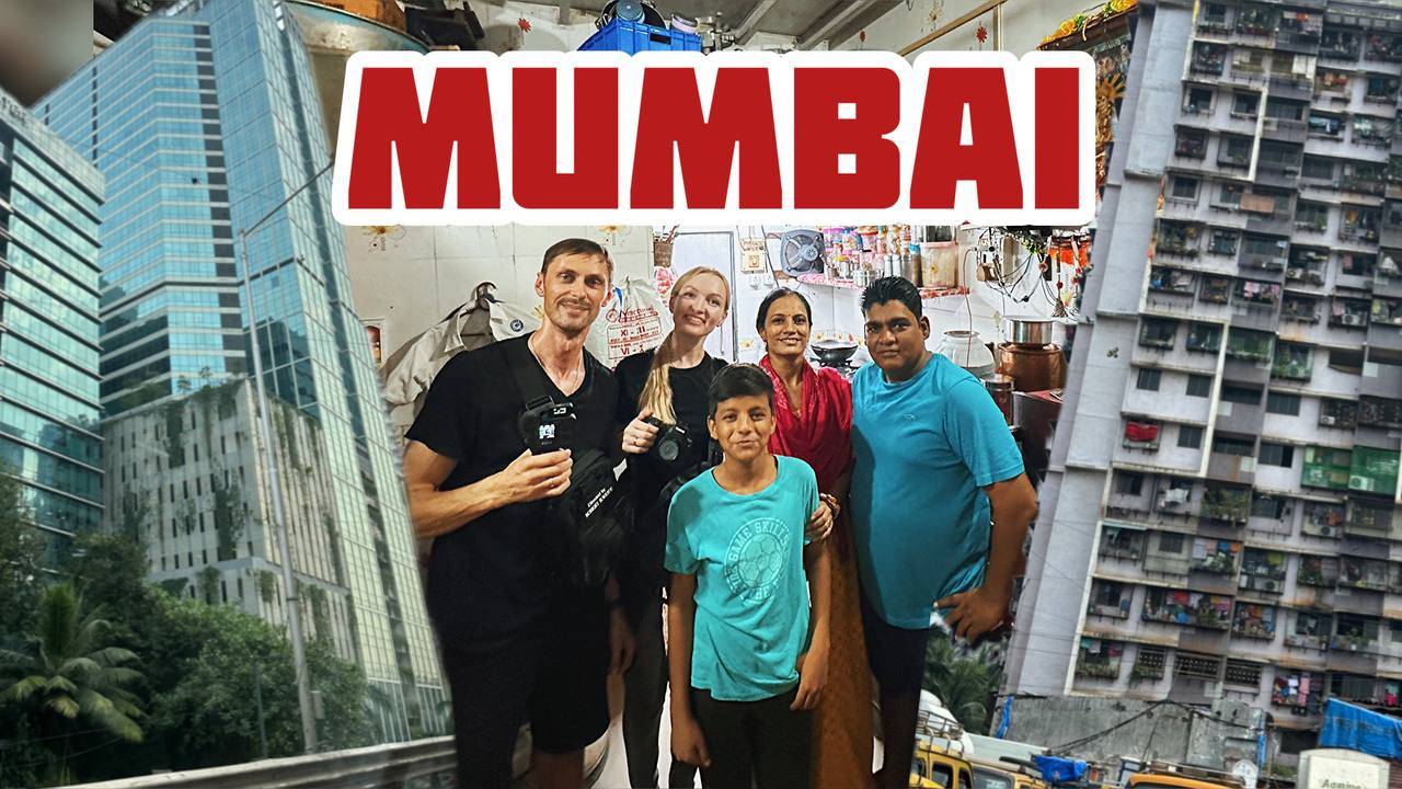 Mumbai Дхоби Гат и трущобы Тхарави. Аэропорт Варанаси