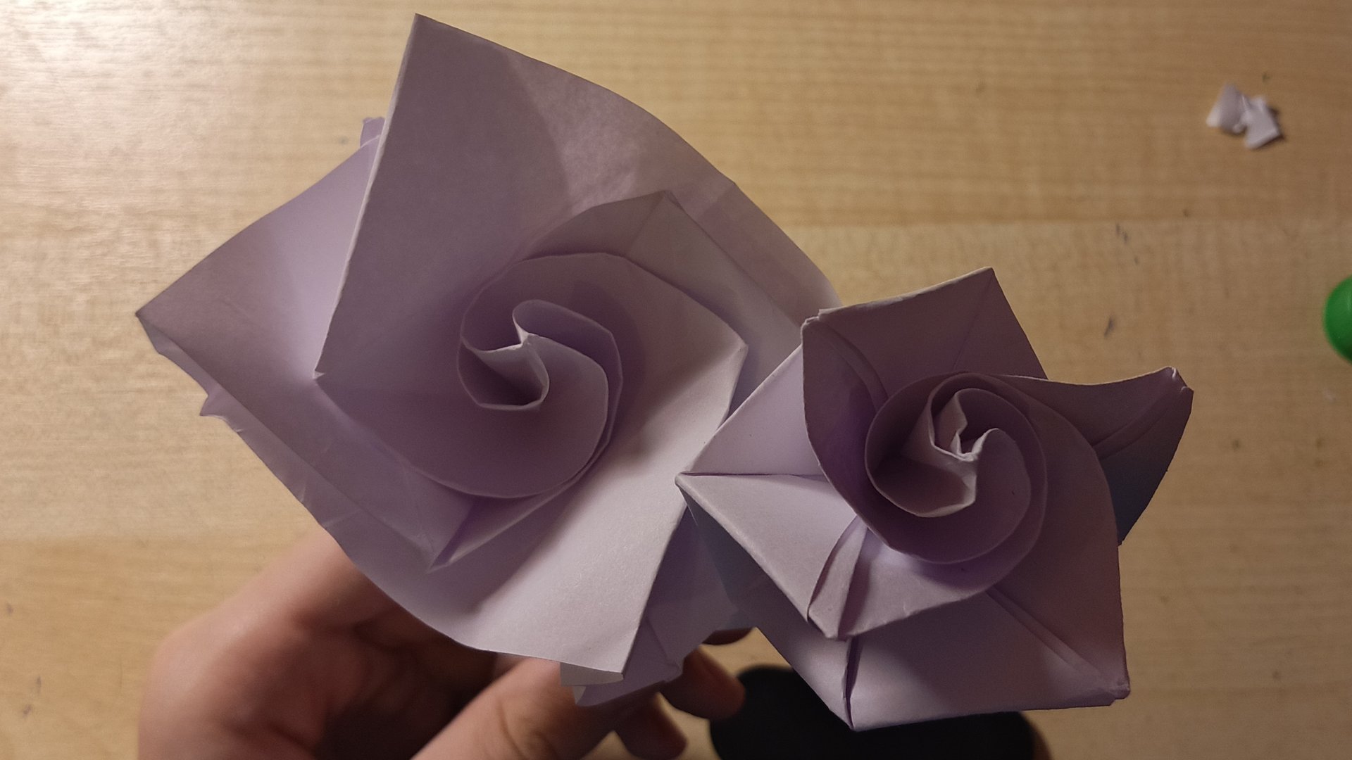 Оригами роза из бумаги | оригами для начинающих | 2 варианта