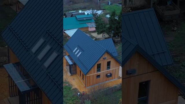 Готовый дом от @SWEDHUS  за 3 месяца! #барнхаус #сканди #ипотека #теплыйдом #сбербанк #shorts