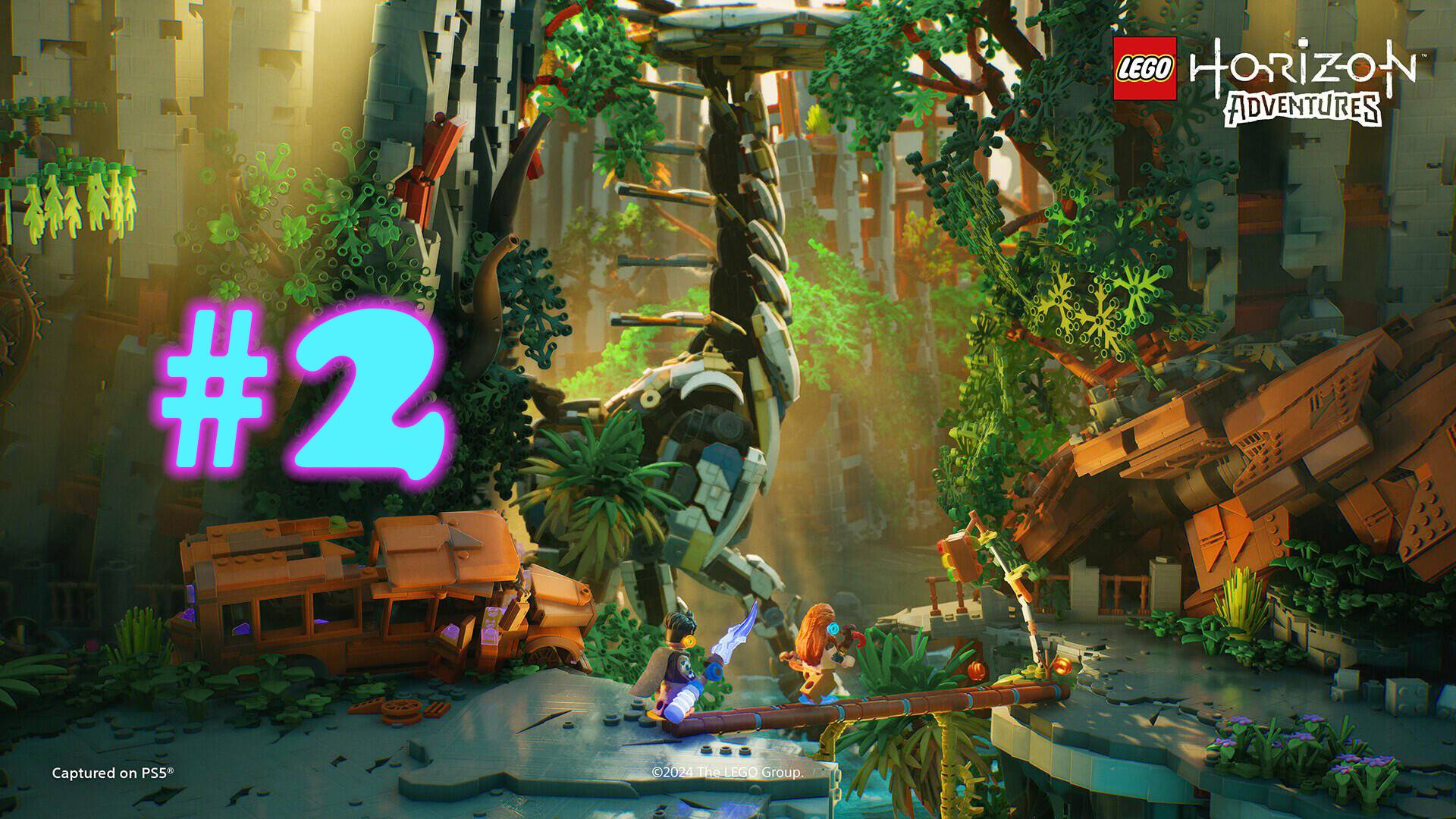 LEGO Horizon Adventures ➤ прохождение №2 | Лицом к Солнцу | Реальные герои идут в обход | Девочка и