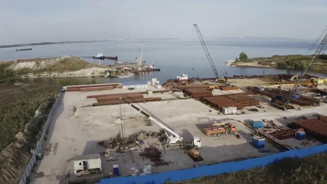 Климовка. Строительство моста. Самарская обл. Сентябрь 2020г.