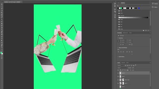 Запись экрана процесса анимации, для рекламного ролика конференции TS