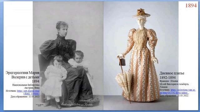 АК ЖЕНСКИЙ КОСТЮМ 1890-е гг.