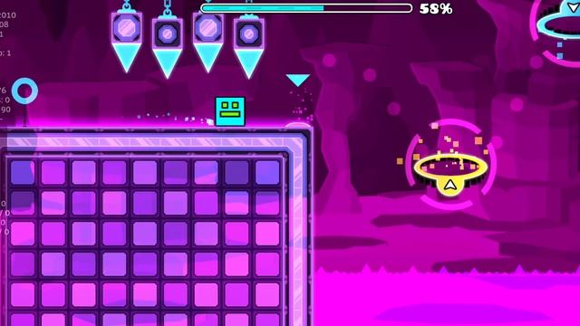 прошёл последний уровень 2 мира в ГД ворлд с 1 попытки