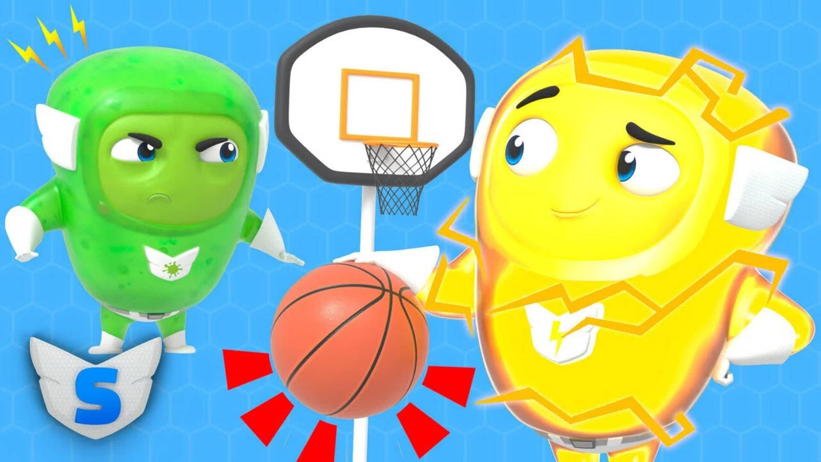 Детские Мультики. СУПЕРВИЗИКИ - Эпическая игра БАСКЕТБОЛ! Кто победит? (Серия №18) Мультики