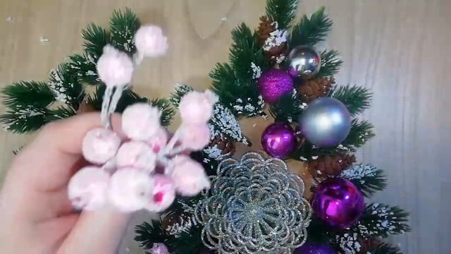 НОВОГОДНЯЯ КОМПОЗИЦИЯ/СВОИМИ РУКАМИ/БЫСТРО и ПРОСТО