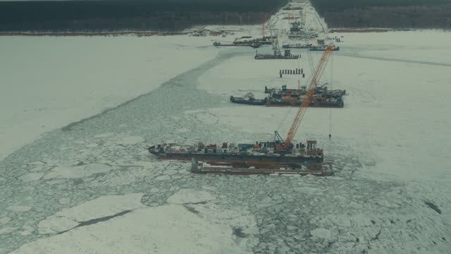 Мостоотряд-46. Мост через Волгу. 2020-2021гг. (часть 1)