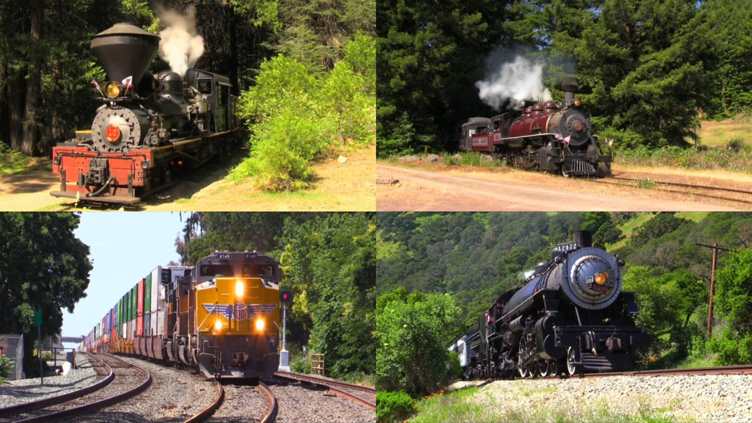 Поезда и паровозы для детей с дымом 🚂 💨 Исследуем железнодорожный транспорт