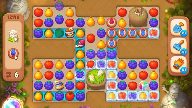 GardenScapes уровень 12148 без бустеров