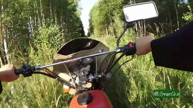 ИЖ Юпитер 5 по лесной дороге и колее