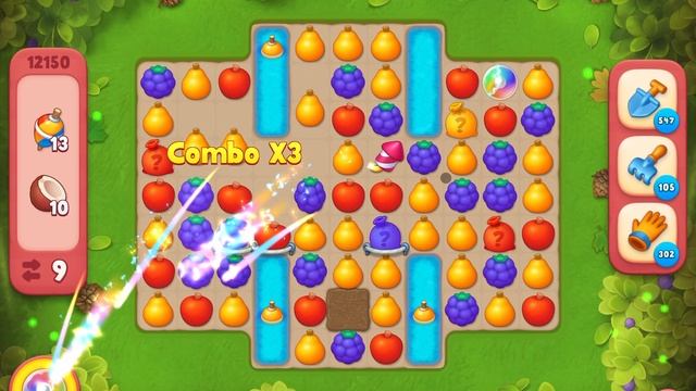 GardenScapes уровень 12150 без бустеров