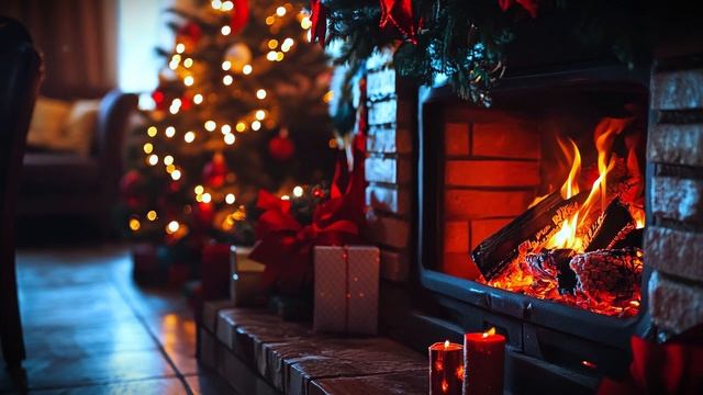 Новогодние  песенки . Дед мороз письма камин .