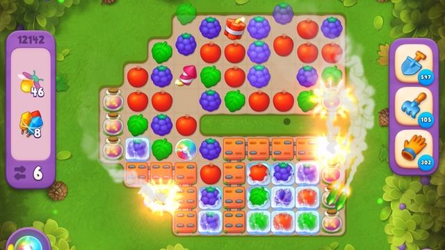 GardenScapes уровень 12142 без бустеров