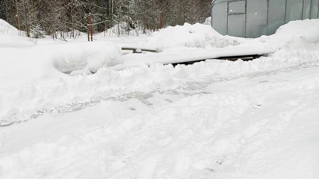 расчистка снега на минитракторе