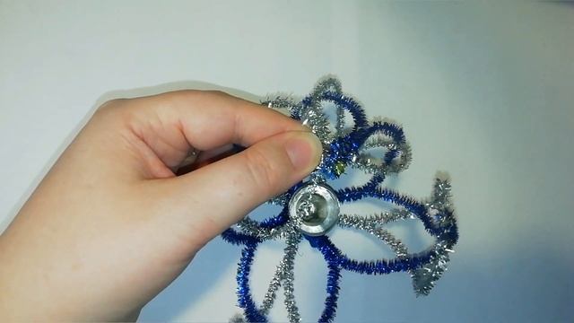 DIY/ШАР из СИНЕЛЬНОЙ ПРОВОЛОКИ/ЛЕГКО И ПРОСТО/ИГРУШКИ НА ЁЛКУ