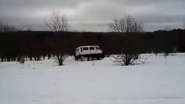 © ЗВМ-24112П УЗОЛА гусеничный снегоболотоход движение-по-мокрому-снегу (видео от заказчика)