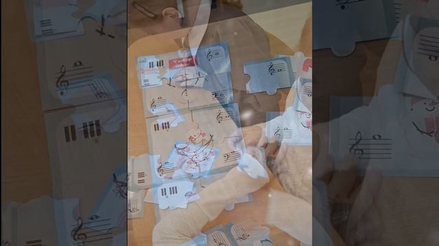 Пазлы "Собери Снеговика"