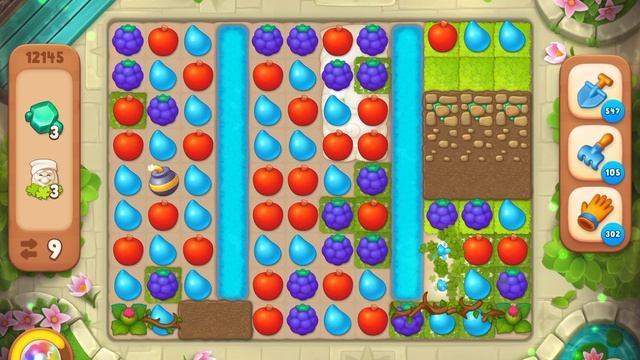 GardenScapes уровень 12145 без бустеров