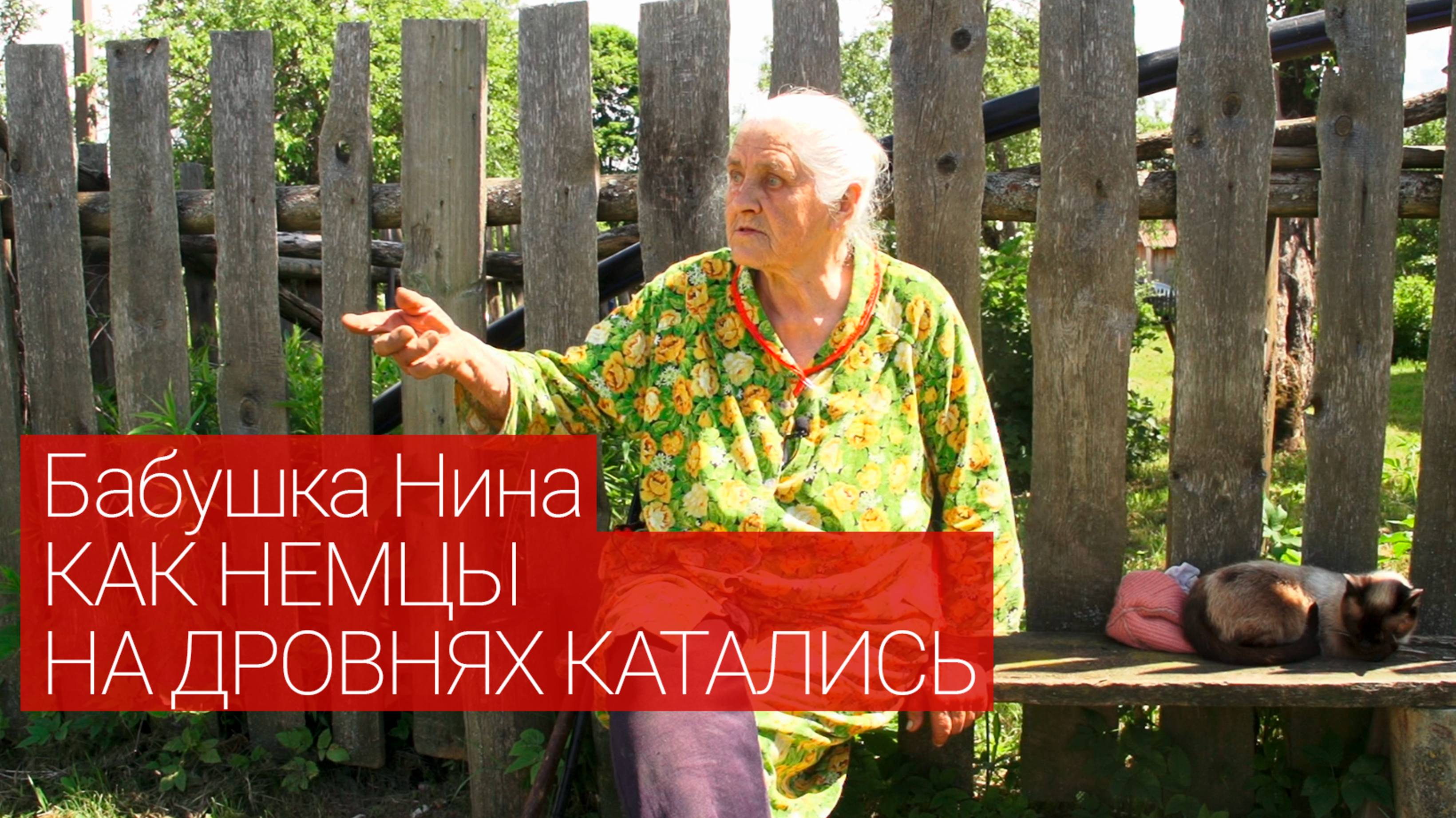 Немецкая оккупация. Как немцы на дровнях катались