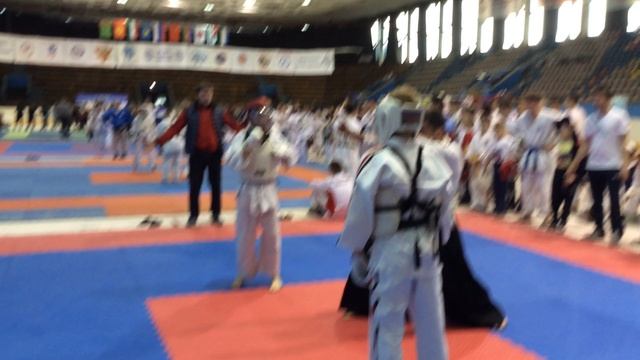 Кубок Евразии г. Барнаул 12.05.2018 Петр Рыбас (белый шлем) 3 бой