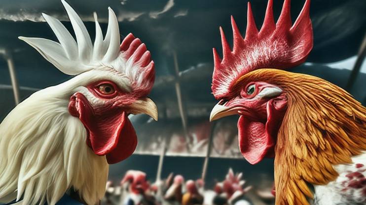 Петушиные бои на Шоу Змей Тайланд Паттайя (Cockfighting at Snake Show Thailand Pattaya)