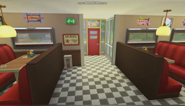 ts4_кафе POP'S из ривердейл (строительство в симс 4)the sims 4