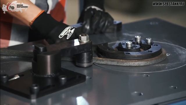 Испытания станка для гибки завитков, волют V1-16