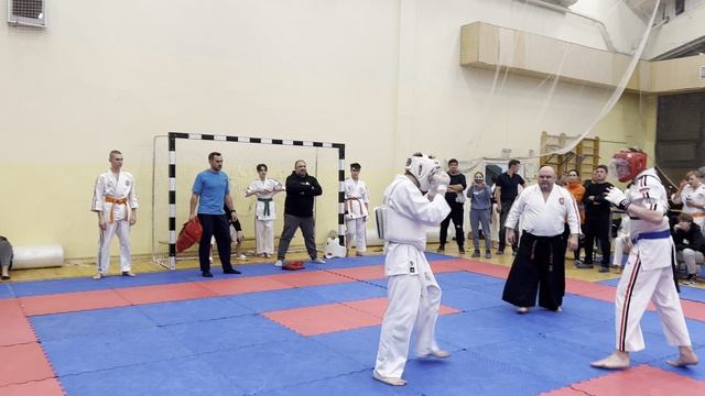 Чемпионат и первенство ВФКК 17.12.2022 Петр Рыбас (красный шлем) 2 бой