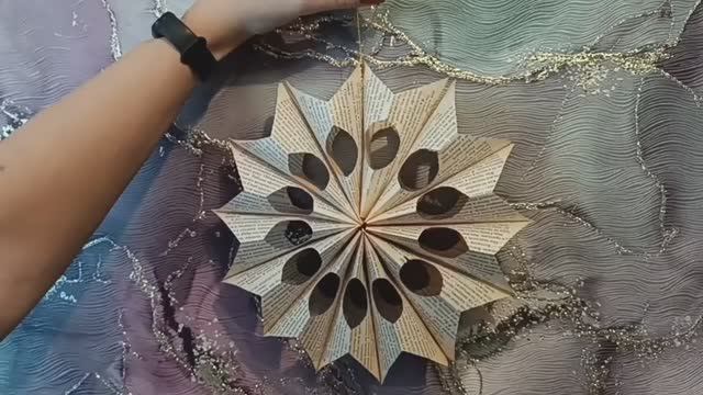 Объёмная снежинка из бумаги своими руками. Поделки из бумаги.